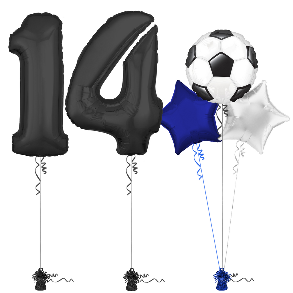Soccer Champ 14th Birthday Balloon Bouquet Set – Balloon Town