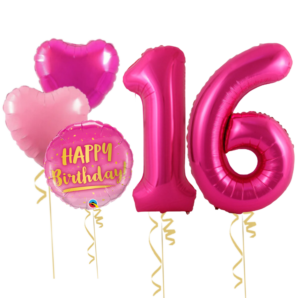 Cute Pink Number Balloons Set (two numbers) – Balloon Town