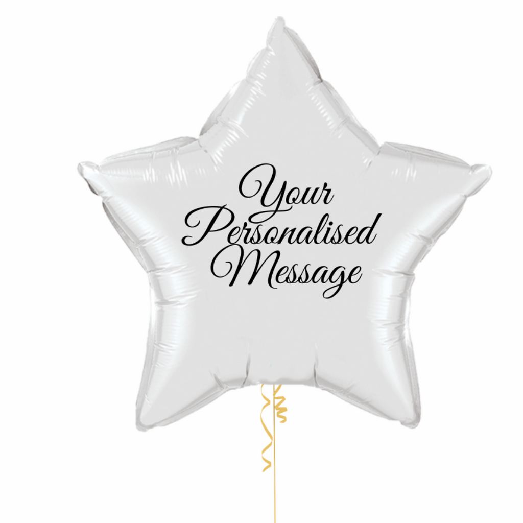 White Star Personalised Foil Balloon | Order Yours Fast