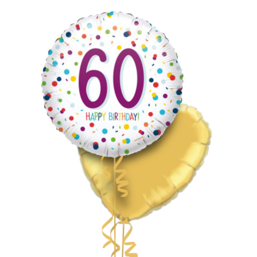 Happy 60th Birthday Balloon Bouquet – Balloon Town