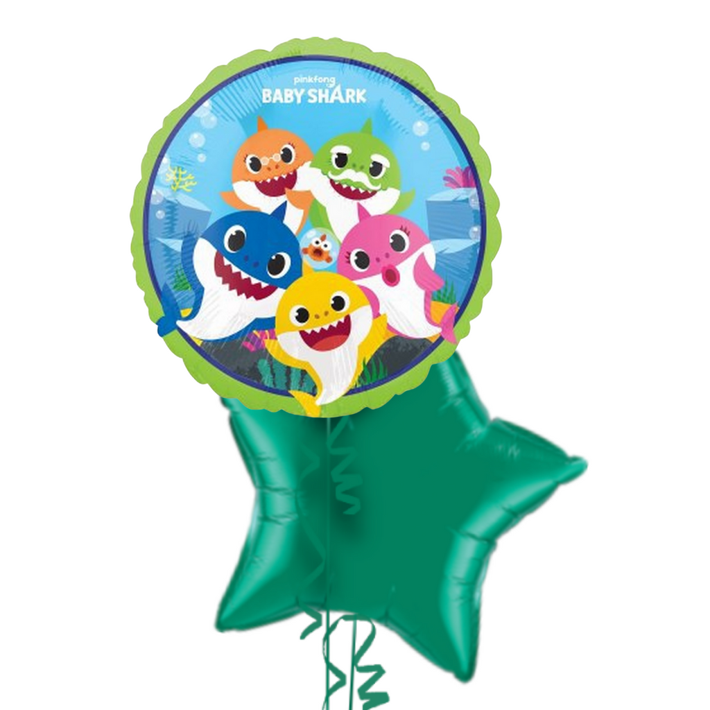 Baby Shark Green Balloon Bouquet – Balloon Town